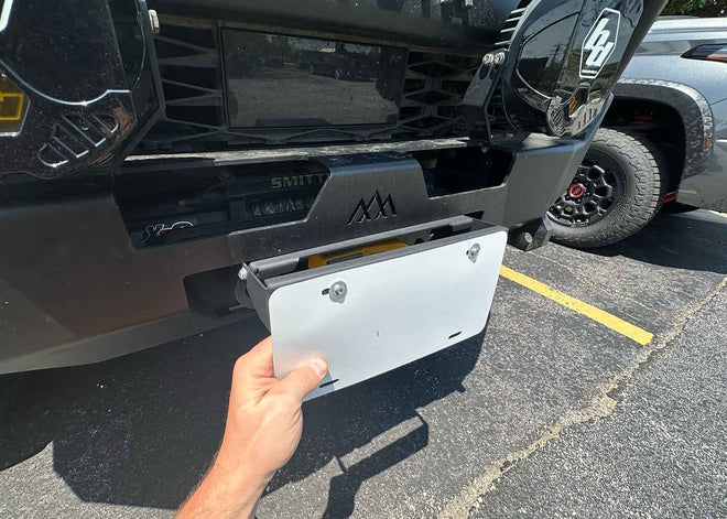 Flip Up Front License Plate Holder - Hawse Fairlead – Backwoods ...